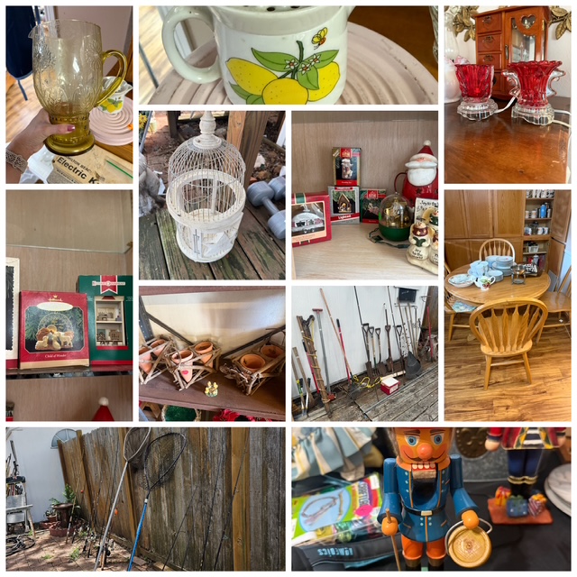 Super Packed 216 Llano Dr Portland Estate Sale Fenton Glass, Sewing ...